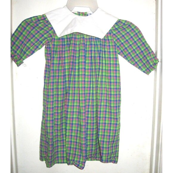 Jacob's Ladder | Dresses | Jacobs Ladder Green Pink Blue Plaid Checked ...